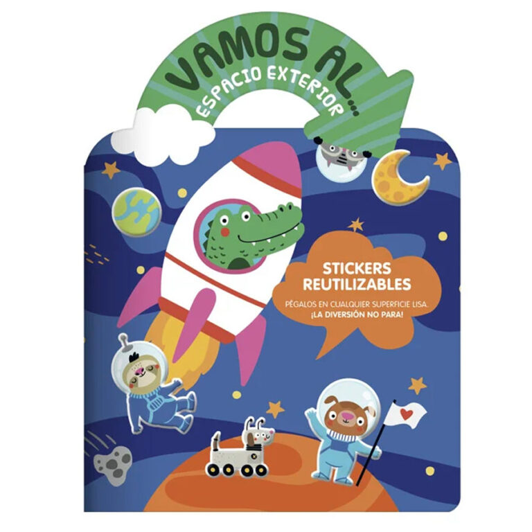 Vamos al Espacio Exterior - Stickers reutilizables - Lexus Editores Bolivia